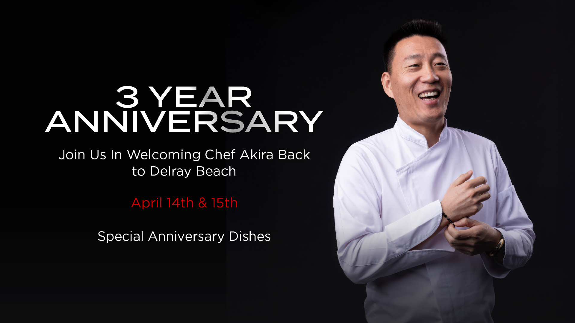 3 Year Anniversary - Akira Back Delray